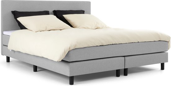 Maxi Boxspring Bellino vlak met gestoffeerd matras - 180 x 200 cm ...