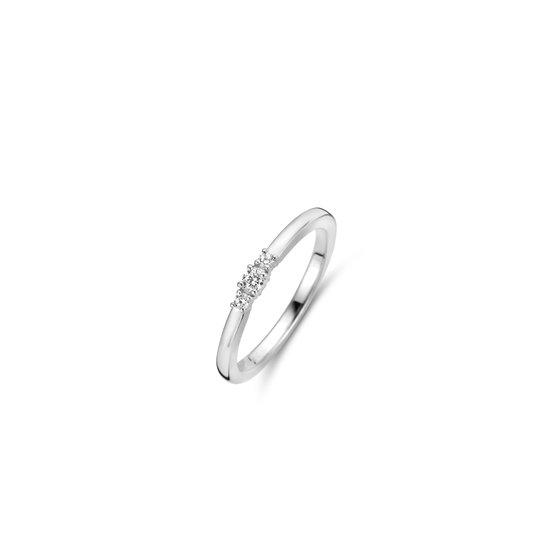 TI SENTO Dames Ring - 925 zilver - Zirconia wit - Maat 19.00 mm / maat 60 - 12213ZI | bol