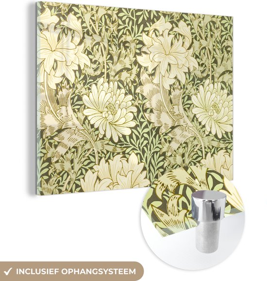 MuchoWow® Glasschilderij 40x30 cm - Schilderij acrylglas - Rozen ...