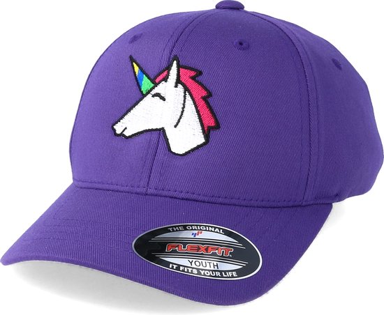 Hatstore- Kids Unicorn Purple Flexfit - Unicorns Cap | bol