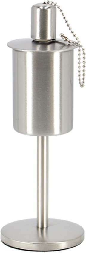 Design olie/tuinfakkel - RVS - met lampenolie - 1 liter | bol