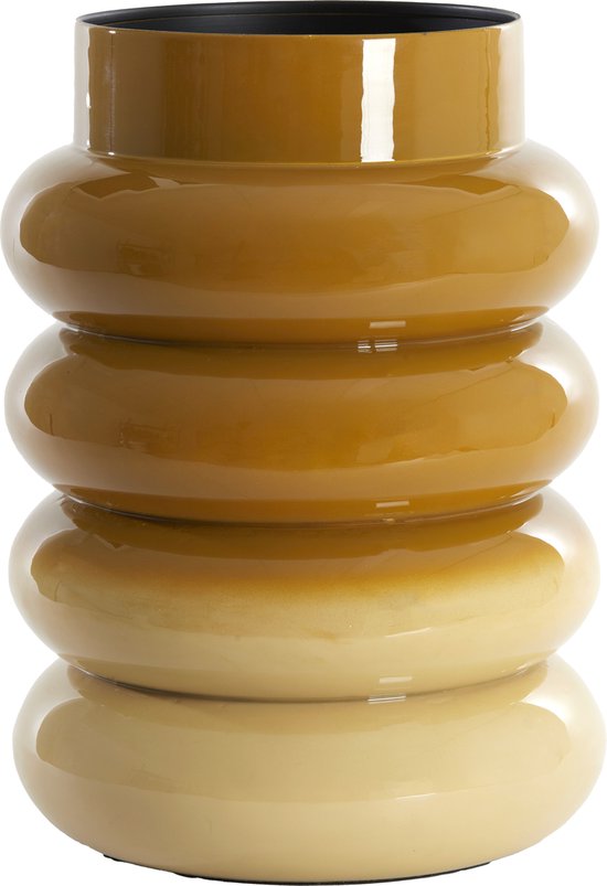 Light & Living - Vaas MIROGI - Ø30x39cm - Geel | bol