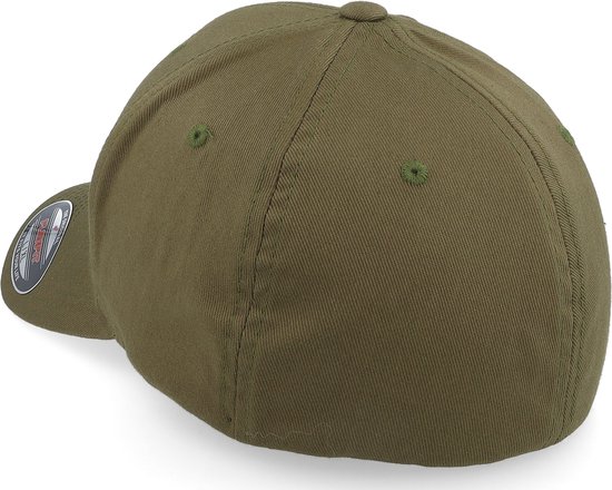 Hatstore- Mountain Camp Fire Olive Flexfit - Wild Spirit Cap | bol