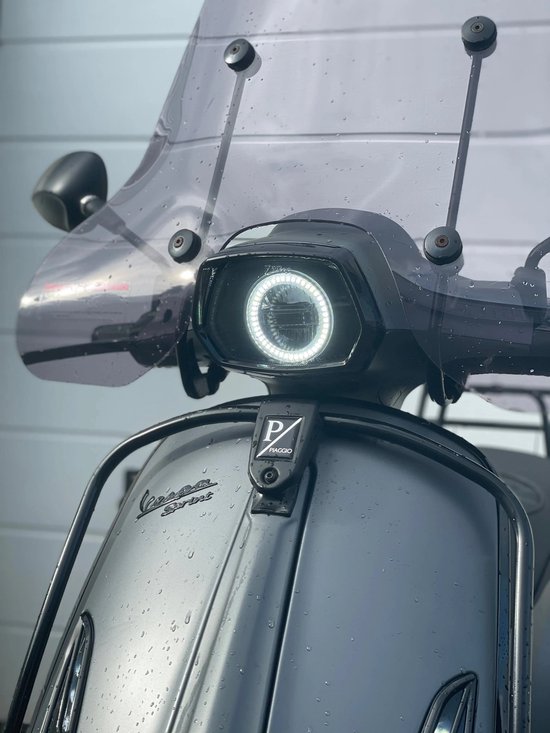 Led Angel Eye Vespa Sprint in koplamp unit - H4 stekker (bouwjaar tot ...