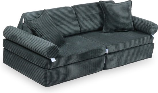 Mini Modulaire bank - Speelsofa- Rib velvet - Graphite Comfort ...