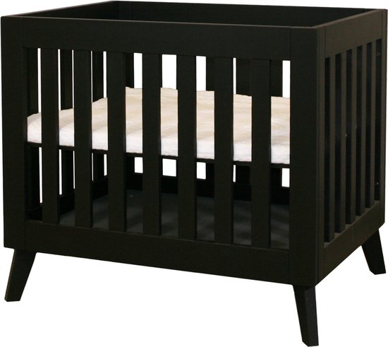 TWF Box Riva Zwart - Houten box met platte spijl - Bodem verstelbaar | bol