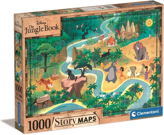PZL 1000 DISNEY STORY MAPS JUNGLE BOOK | bol