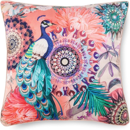 Trendy velvet sierkussen Nina - 48 x 48 - voelt extra zacht en fijn aan ...