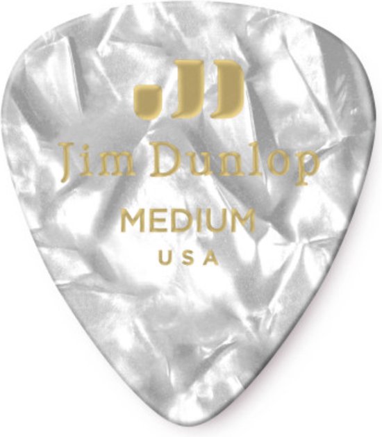 Dunlop Genuine Plektrum medium Pearl wit 483, 12er-Set - Plectrum set | bol