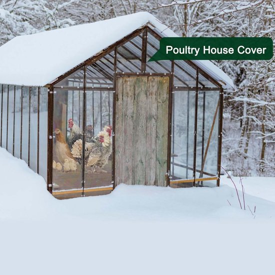 Dekzeil, transparant, met oogjes voor buiten, transparant, 0,39 mm, pvc ...