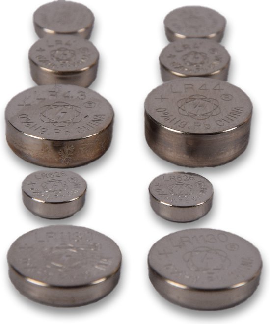 Knoopcel batterij - Set van 20 Stuks - Alkaline en Lithium - 1.5V - Cadmiumvrij | bol