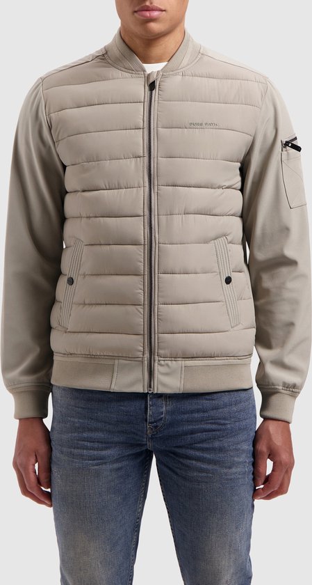 PURE PATH Padded Jacket With Front And Sleeve Pockets Jassen Heren ...