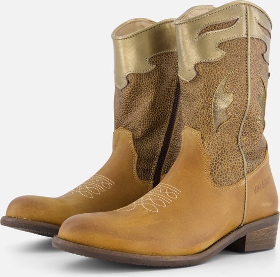Vingino Vera Xhi Cowboylaarzen cognac Leer - Dames - Maat 39 | bol