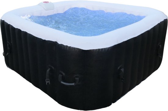 Opblaasbaar Bubbelbad/ Jacuzzi - voor 2-4 Personen - 1200W - 145x65cm | bol