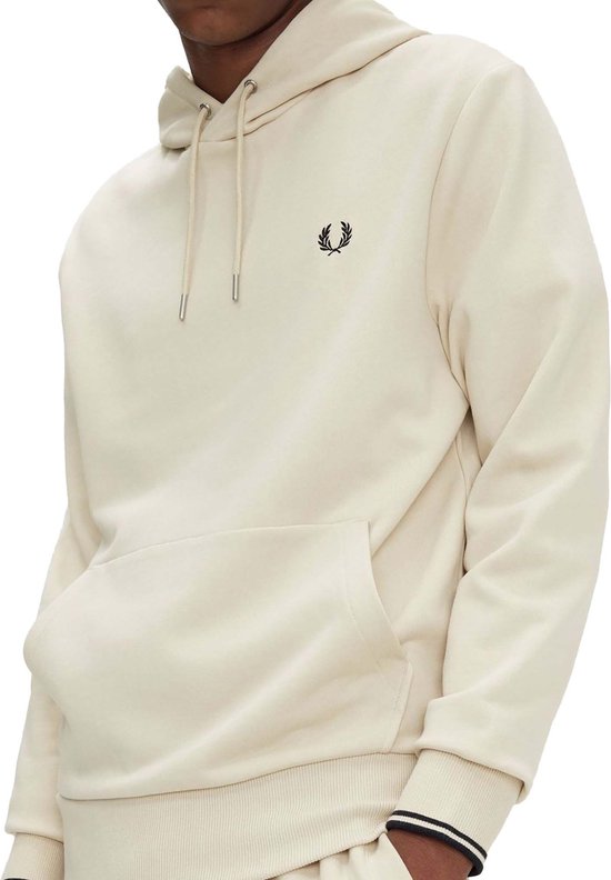 Fred Perry Hoodie Logo Beige - Maat M - Heren - Hoodies | bol