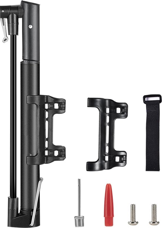 Mini-fietspomp voor alle ventielen, draagbare kleine luchtpomp voor fiets, 120 psi,... | bol