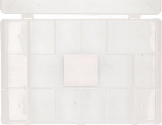 Five Opbergkoffertje/opbergdoos/sorteerbox - 2x - 7-vaks - kunststof ...