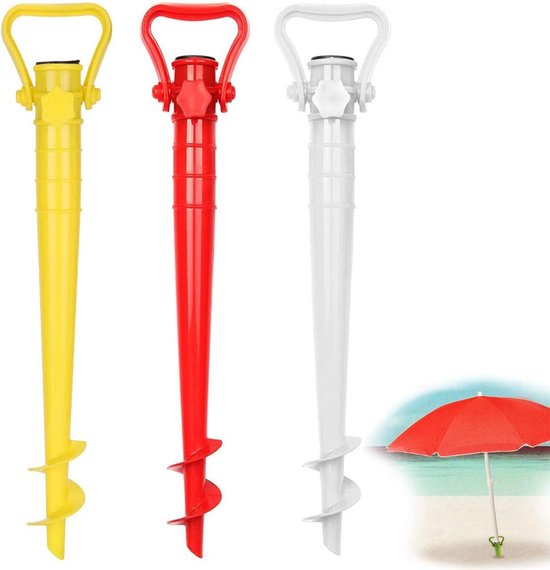 3 stuks parasolvoet, parasolhouder strand, bodemhuls, parasol ...