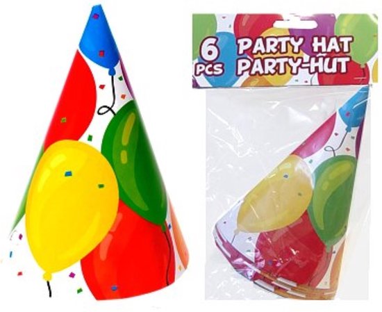 Lifetime Feestmuts / Feesthoed 10,5 x 15 cm. - 6 stuks | bol