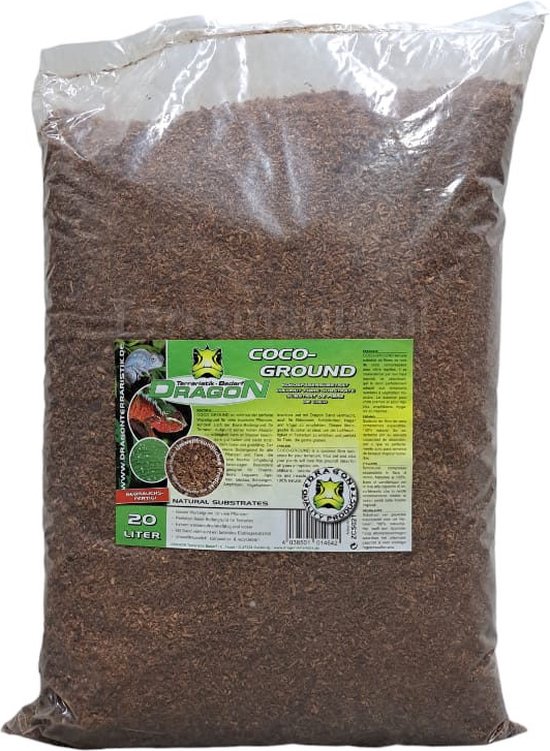 Dragon Coco-Ground 20 Liter - Terrarium bodembedekking - Gebruiksklaar ...