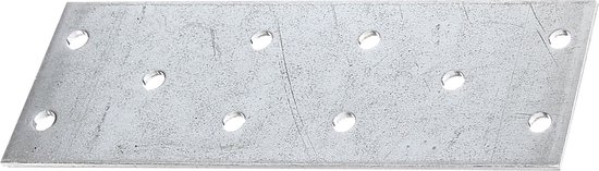 Alberts 50 x geperforeerde plaat sendzimir verzinkt 115 x 40 mm | bol