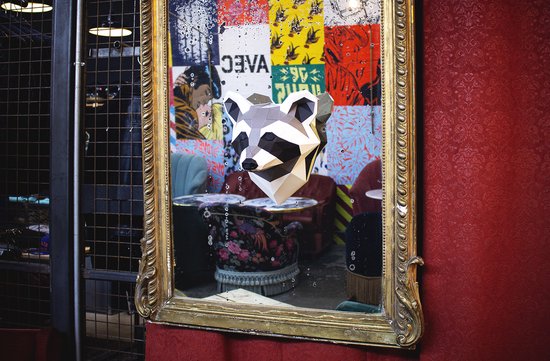 Wasbeer trofee - 3D papieren origami model - doe-het-zelf ...