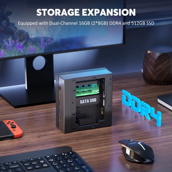 Zazitec ZT-CI5 Mini PC | Core™ i5-11320H | 16GB DDR4 | 512GB SSD | W11 ...