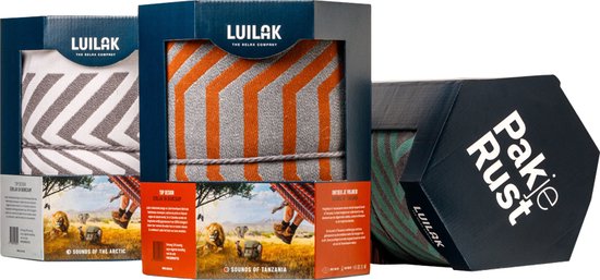 Hangmat Sounds of Norway met bevestigingsset - 350 x 160 cm - Luilak | bol