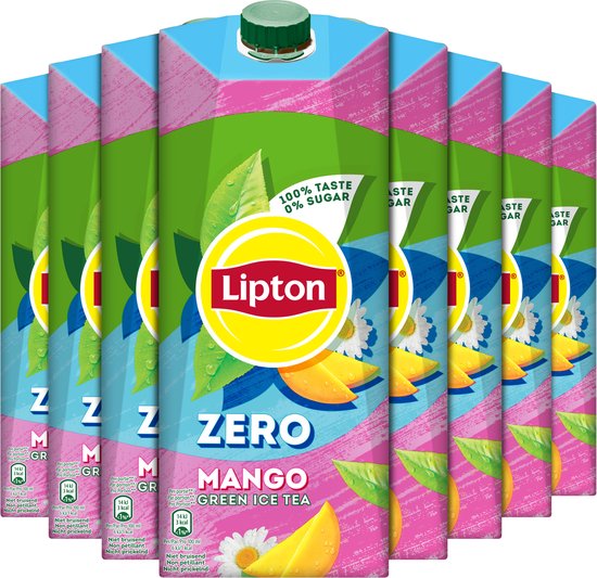 Lipton Ice Tea Green - Mango Zero - heerlijke smaak, zonder suiker - 8 ...