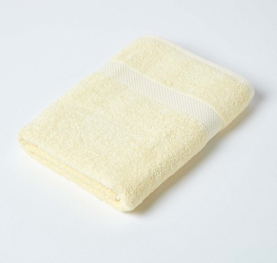 Homescapes gele Turkse katoenen badhanddoek | bol