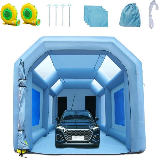 Vevor - opblaasbare verfcabine - 20x 10x 8ft - spuitcabine - incl ...