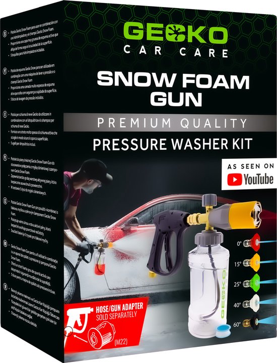 Gecko Snow Foam Gun met Adapters | bol