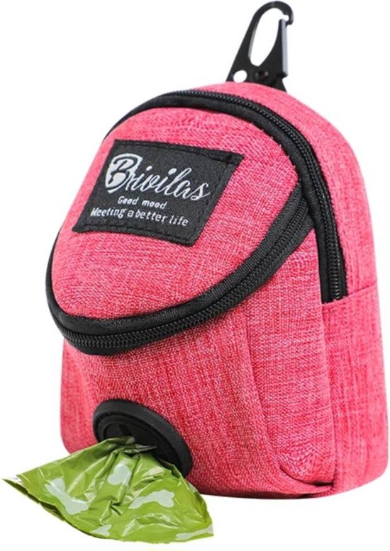 Honden beloning tasje | met poepzak dispencer | Met gratis rolletje ...