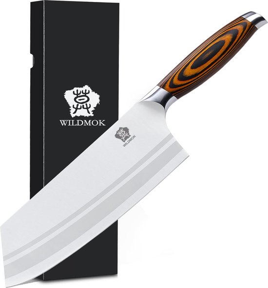 Nakiri mes, professioneel Aziatisch hakmes, 20 cm, Duits stalen ...