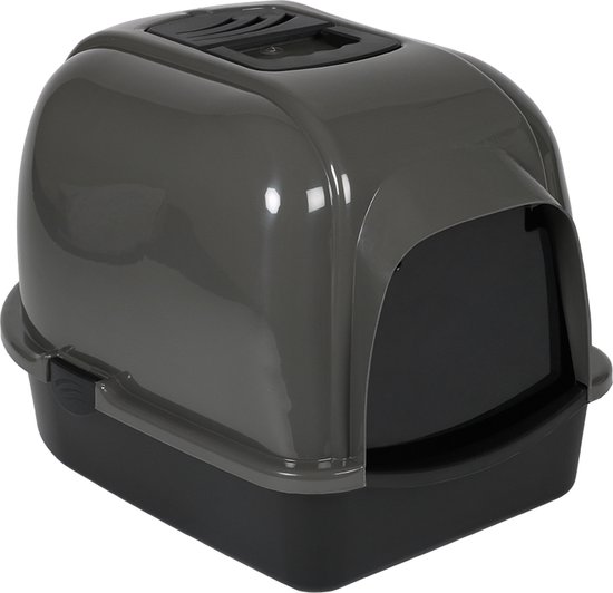 Ebi cat house eclipse 60 m zen series 43x56x40cm donkergrijs | bol