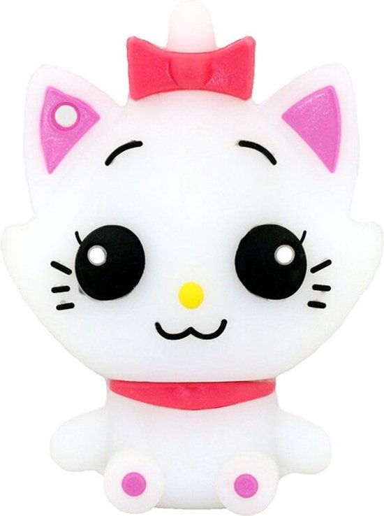 Witte Kat USB Stick - Pendrive - Flash Drive - USB Geheugen - 16 GB ...
