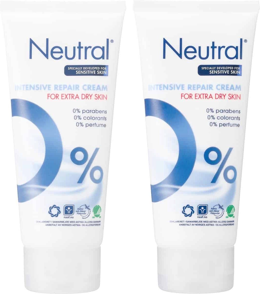 Neutral 0% Intensive Repair Cream Parfumvrij - 2 x 100 ml ...