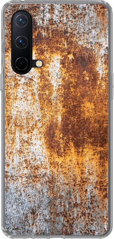 OnePlus Nord CE 5G hoesje - Roest - Staal - Structuur - Siliconen ...