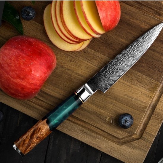 Grand Sharp Damascus II Professioneel Koksmes - Japans Mes - Keukenmes ...