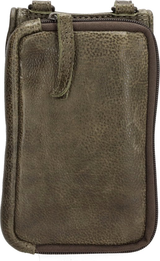 Hide & Stitches Paint Rock Telefoontasje - Leer - Crossbody Dames ...