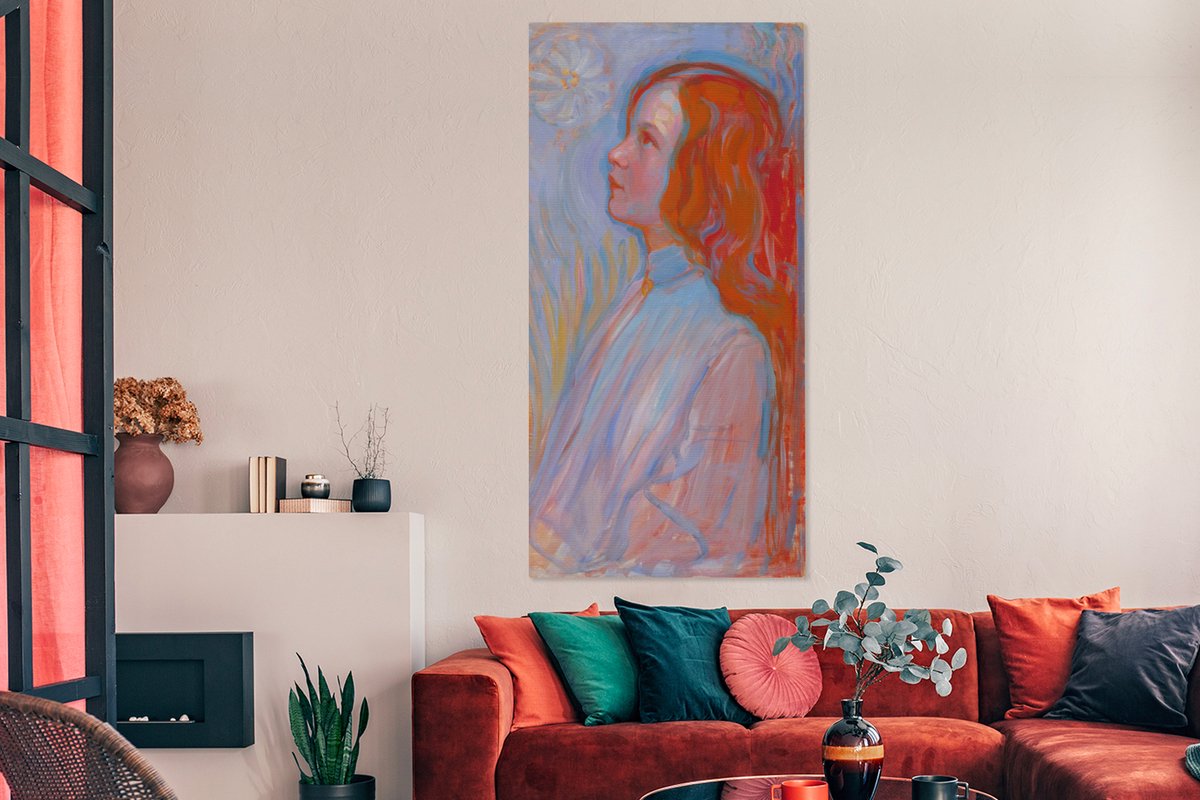 Tableau Toile Dévotion - Piet Mondrian - 80x160 cm - Décoration murale ...