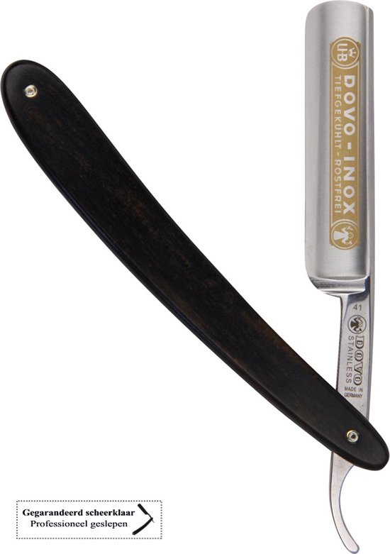 DOVO open scheermes Inox Ebbenhout 5/8 RVS - 13581087 | bol.com