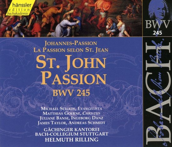 Helmuth Rilling - St.John Passion Bwv 245 (2 CD), Gachinger Kantorei ...