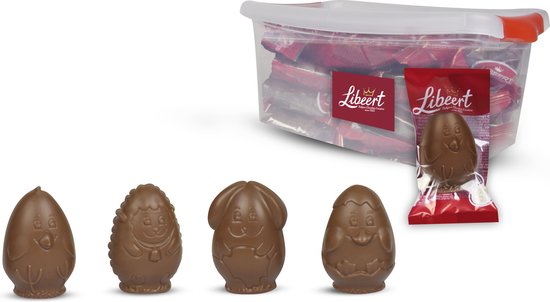 Figurines en chocolat Libeert pour Pasen 25 x 15g - 375 grammes | bol.com