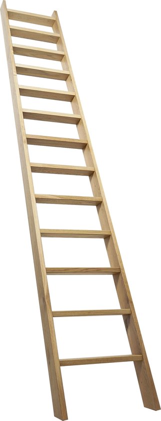 Houten steektrap | eiken nature - 10 treden (190 cm) | bol.com