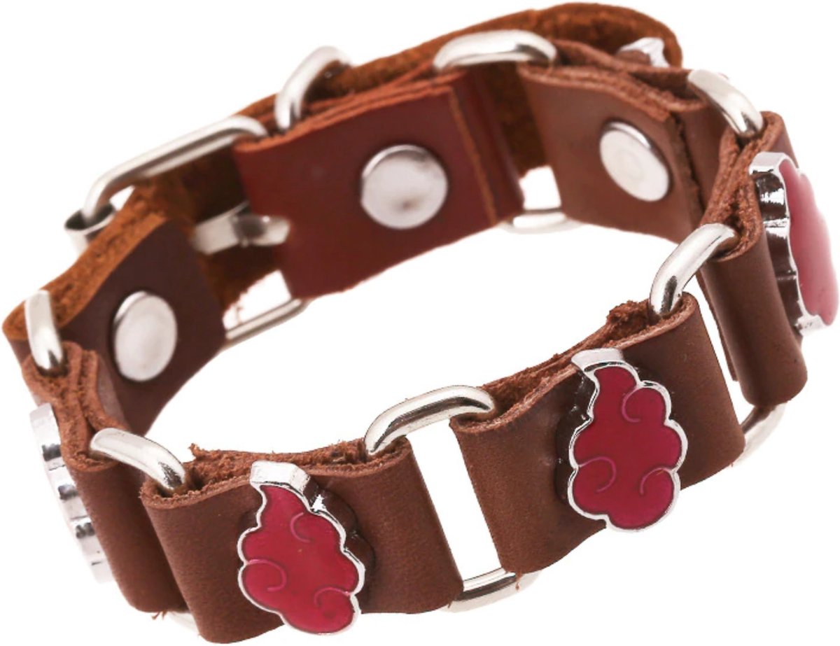 Akatsuki Armband - Naruto Armband - Faux Leer - Bruin - Akatsuki ...