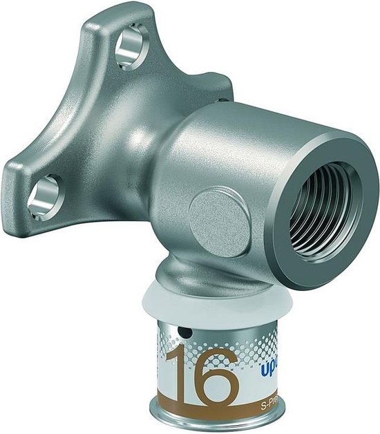 Uponor S-Press Smart Aqua muurplaat - met flens 3/8 binnendraad x 16 mm pers | bol.com