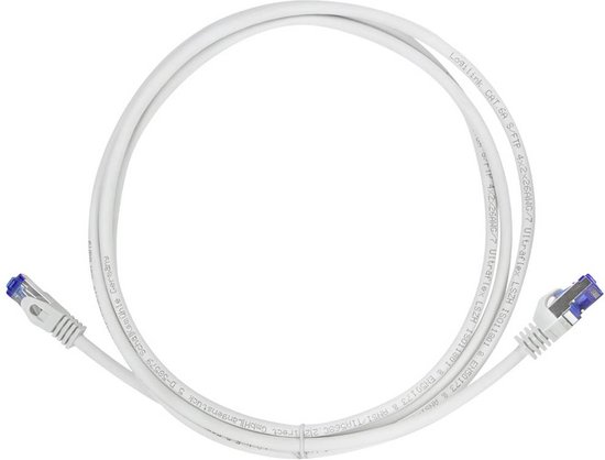 LogiLink C6A122S RJ45 CAT 6A S/FTP 30.00 m Grijs 1 stuk(s) | bol.com
