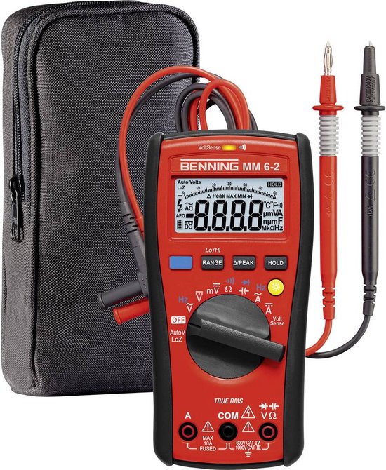 Benning 044087 Multimeter Digitaal CAT III 1000 V, CAT IV 600 V ...