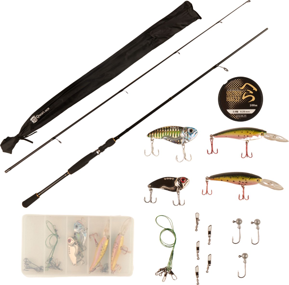 Qualux® Hengel Set - Vishengel - Vishengel Set - Complete Hengelset ...